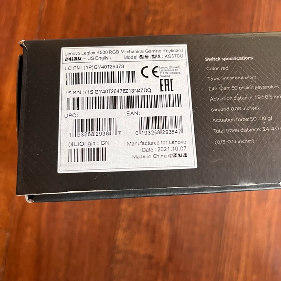 legion | Computers, Laptops & Parts | Nib Lenovo Legion K50 Rgb ...